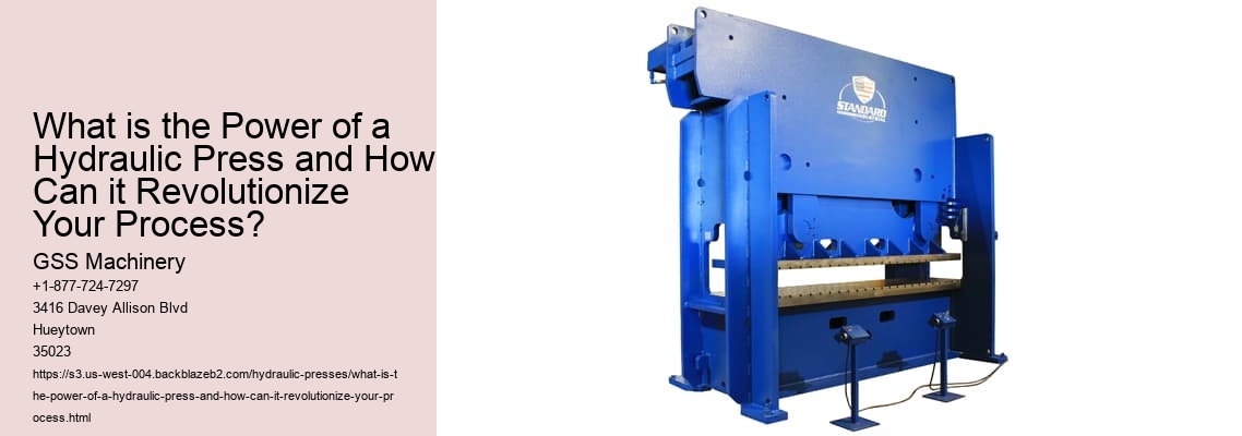 What is the Power of a Hydraulic Press and How Can it Revolutionize ...